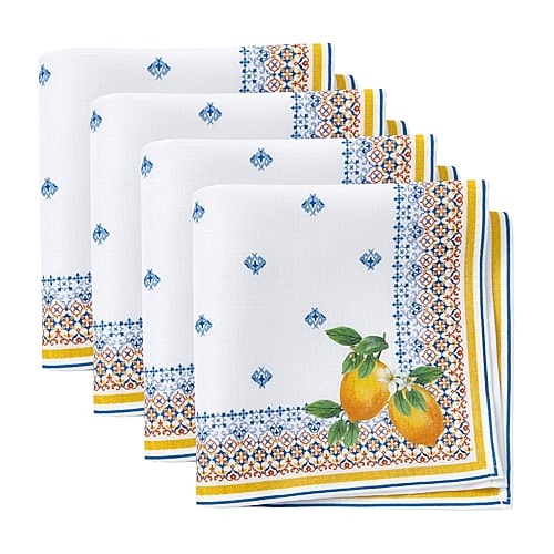 Click here for Elrene Home Fashions Lemon Napkins  Set of 4 prices