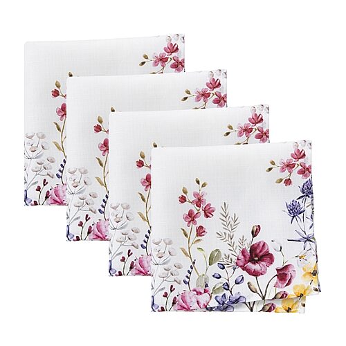 Elrene Poppy Wildflower Table Linen Collection