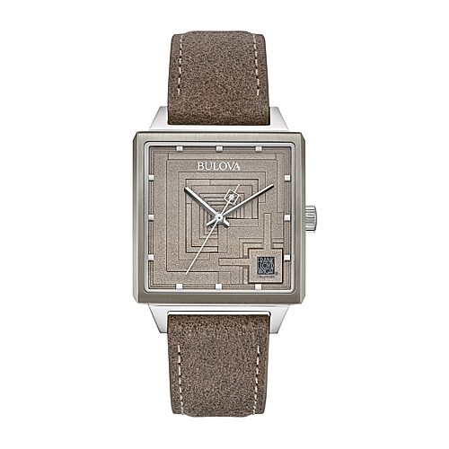 Click here for Bulova Mens Leather Strap Watch 96a314  One Size prices