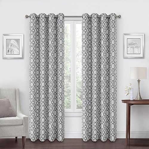 Click here for Max Blackout Campbell Geo Jacquard Grommet Top Ene... prices