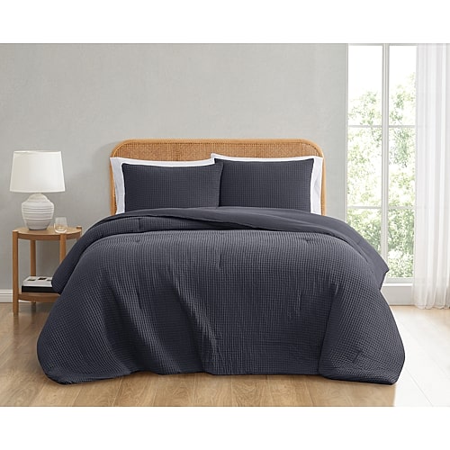 Click here for Truly Soft Textured Waffle 3pc. Comforter Set prices