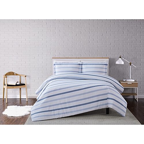 Click here for Truly Soft Waffle Stripe 3pc. Reversible Duvet Cov... prices