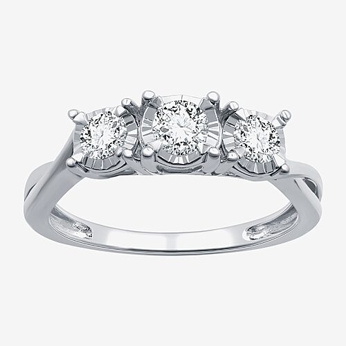 Click here for (H-I / I1) Womens 1/2 CT. T.W. Lab Grown White Dia... prices