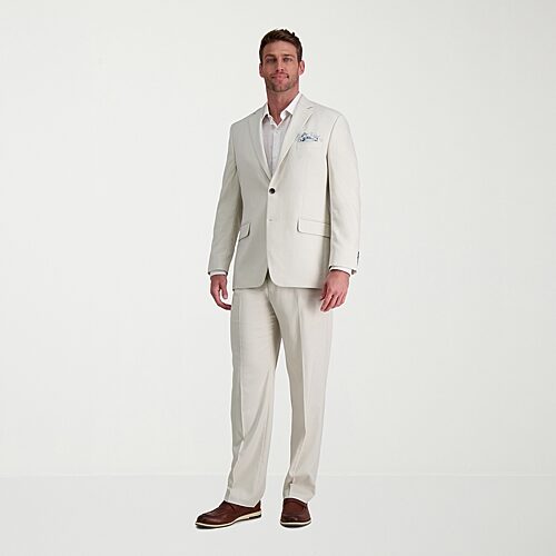 Click here for Jmh Men Premium Stretch Classic Fit Flat Front Sui... prices