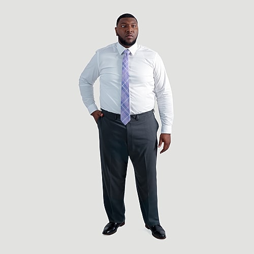 Click here for Haggar JMH Mens Classic Fit Big and Tall Dress Fla... prices