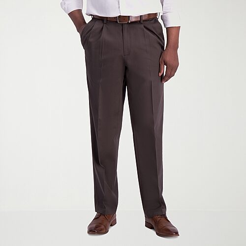 Click here for Haggar Mens Iron Free Premium Khaki Classic-Fit Pl... prices