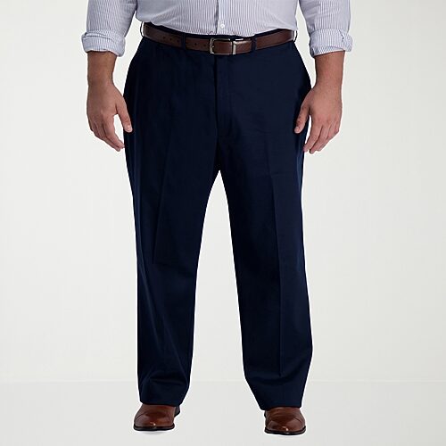 Click here for Haggar Mens Big & Tall Iron Free Premium Khaki Cla... prices
