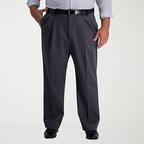 Click here for Haggar Iron Free Premium Khaki Mens Classic Fit Bi... prices