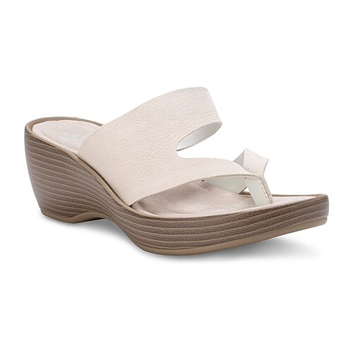Click here for Eastland Womens Laurel Wedge Sandals  7 Medium  Wh... prices