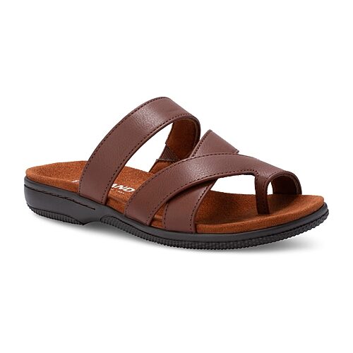 Click here for Eastland Womens Seaside Flat Sandals  8 Medium  Br... prices