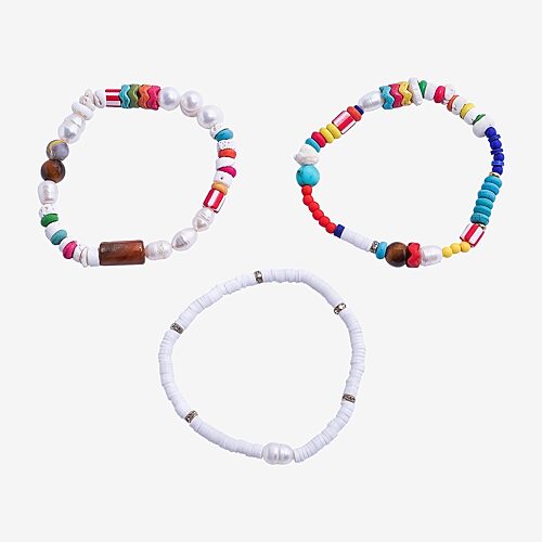Click here for Bijoux Bar Womens 3-pc. Beaded Bracelet Set  One S... prices