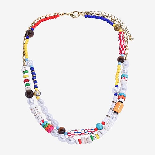 Click here for Bijoux Bar Womens 16 Inch Beaded Necklace  One Siz... prices