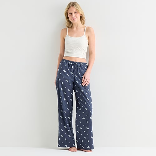 Click here for Arizona Womens Juniors Poplin Pajama Pants  Small... prices