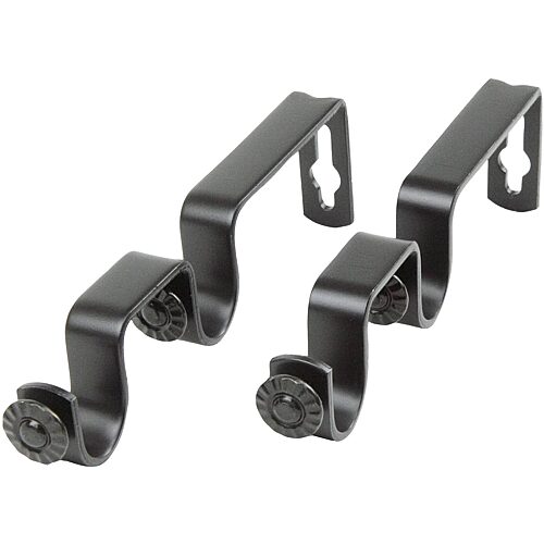 Click here for Rod Desyne Double Wall Brackets  One Size  Black prices