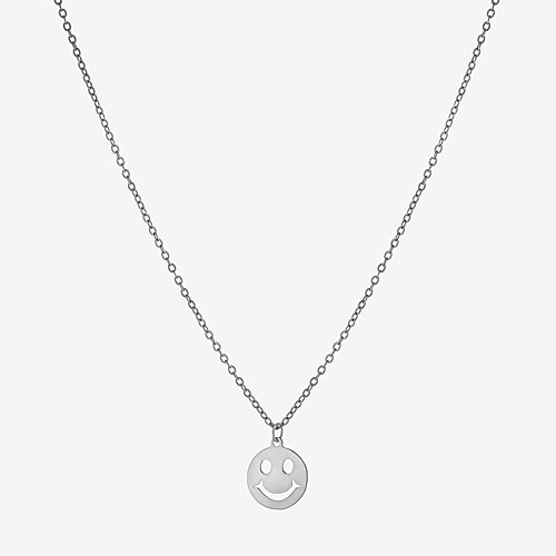 Click here for Silver Treasures Smiley Face Womens Sterling Silve... prices