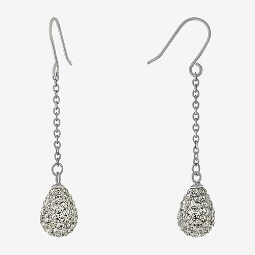 Click here for Silver Treasures Womens Crystal Sterling Silver Dr... prices