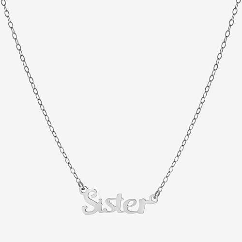 Click here for Silver Treasures Sister Womens Sterling Silver 16... prices