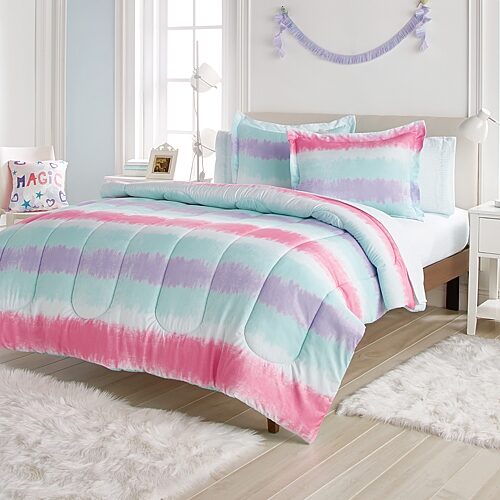 Click here for Dream Factory Kids Tie Dye Stripe Comforter Set prices