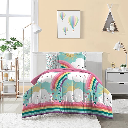 Click here for Dream Factory Rainbow Flare 5-Pc. Comforter Set  T... prices