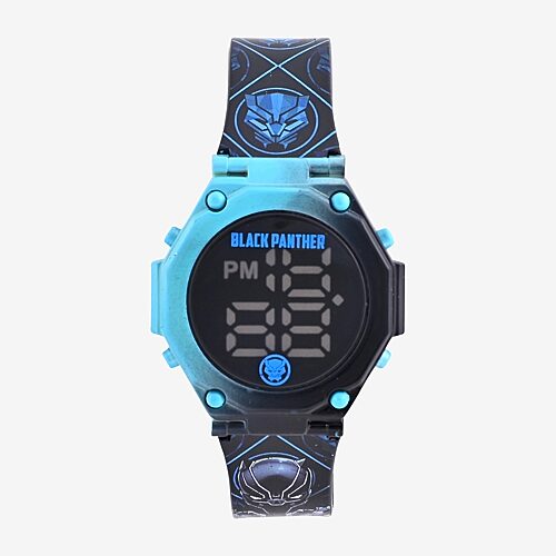 Black Panther Unisex Multicolor Strap Watch Avg4789  One Size