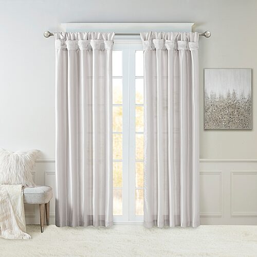 Click here for Madison Park Natalie Twisted Tab Tab Top Light-Fil... prices