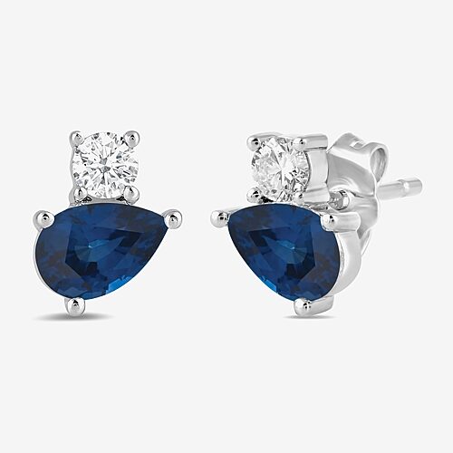 Click here for Toi Et Moi Genuine Gemstone & 1/5 CT. T.W. Lab Gro... prices