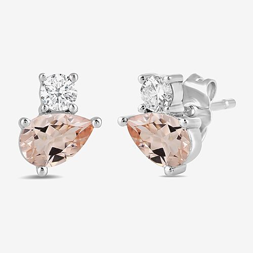 Click here for Toi Et Moi Genuine Gemstone & 1/5 CT. T.W. Lab Gro... prices