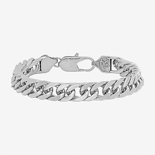 Click here for Mens Stainless Steel 9 Inch Solid Curb Chain Brace... prices