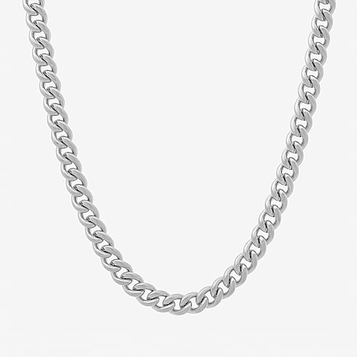 Click here for Mens Stainless Steel Chain Necklace  One Size prices