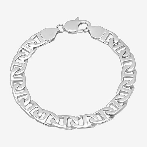 Click here for Mens Stainless Steel 8 3/4 Inch Link Bracelet  One... prices