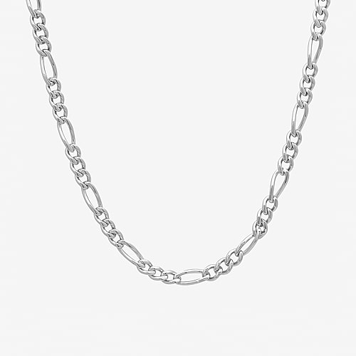 Click here for Mens Figaro Chain Necklace in Stainless Steel  One... prices