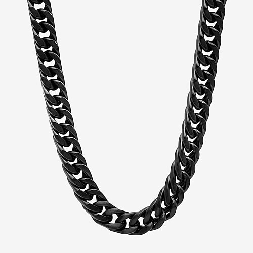 Click here for Stainless Steel Solid Curb Chain Necklace  One Siz... prices