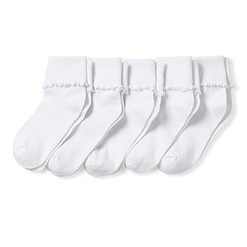 Click here for Thereabouts Little & Big Kid Girls 5 Pair Turncuff... prices