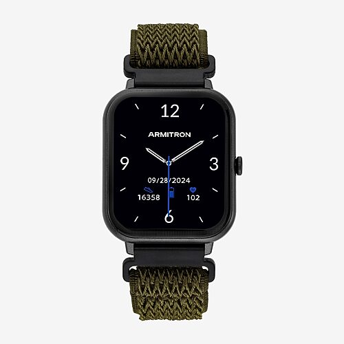 Click here for Armitron Connect Eclipse Dark Green Woven Elastic... prices