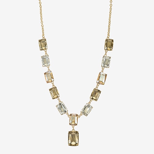 Click here for Monet Jewelry Gold Tone Womens Brown Glass 18 Inch... prices