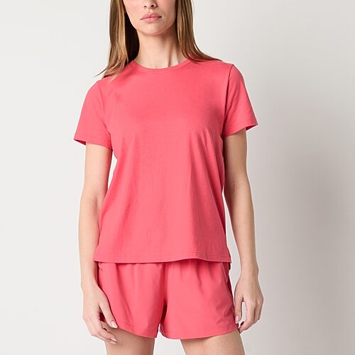 Click here for Xersion Womens Cotton Crew Neck Short Sleeve T-Shi... prices