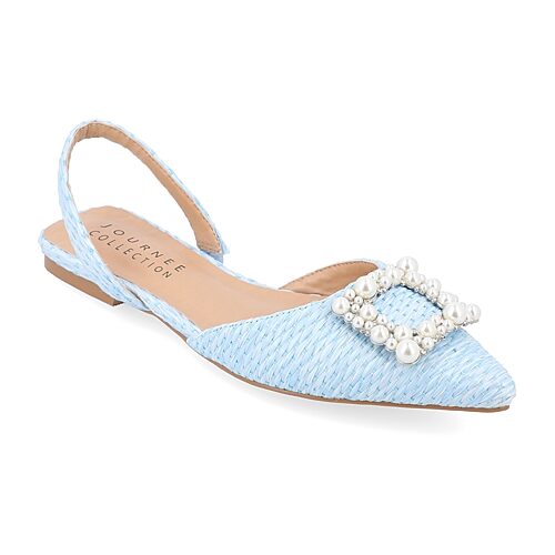 Click here for Journee Collection Hannae Womens Pointed Ballet Fl... prices