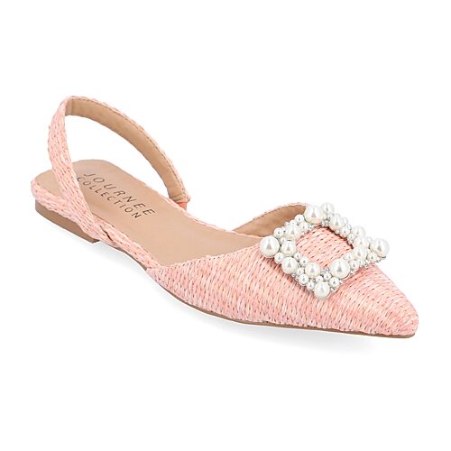 Click here for Journee Collection Hannae Womens Pointed Ballet Fl... prices