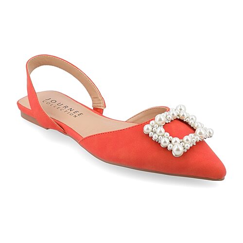 Click here for Journee Collection Hannae Womens Pointed Ballet Fl... prices
