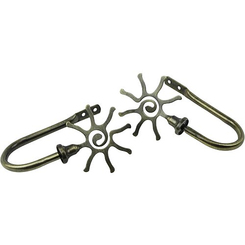 Click here for Rod Desyne Decorative Holdbacks with Sun Finial  O... prices
