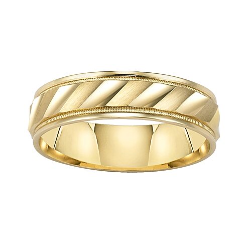 Click here for Wedding Band  Womens 6mm Comfort Fit Engraved  One... prices