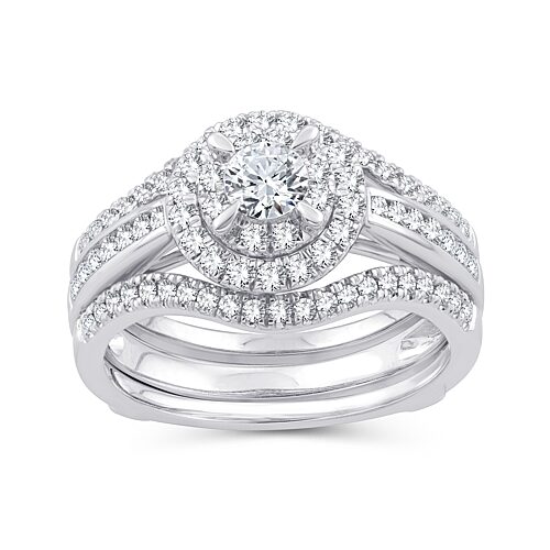 Click here for Womens 1 CT. T.W. Natural White Diamond 10K Gold R... prices