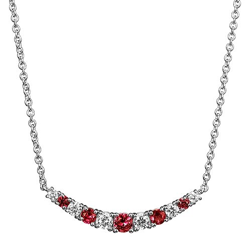 Click here for Womens Lab Grown Red Ruby & 1/5 CT. T.W. Lab Grown... prices