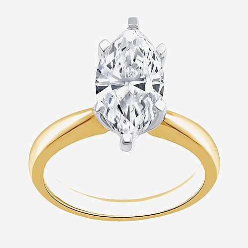 Click here for (G / VS2) Womens 3 CT. Lab-Grown White Diamond 14K... prices