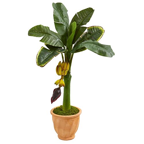 Click here for 3â Banana Artificial Tree in Terracotta Planter... prices