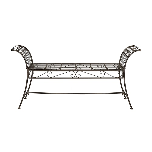 Click here for Dacie Outdoor Bench - Brown prices