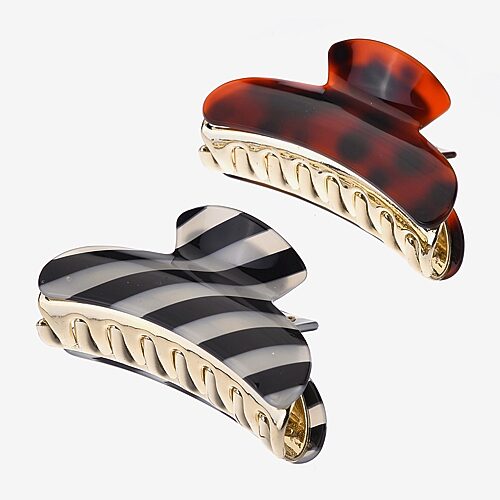 Click here for Bijoux Bar Stripe 2-pc. Hair Clip  One Size  Multi... prices