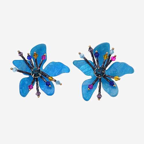 Click here for Bijoux Bar Womens Flower Drop Earrings  One Size... prices