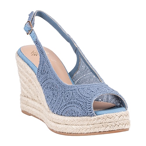 Click here for Gc Shoes Womens Bowery Crochet Espadrille Wedge Sa... prices