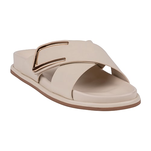 Click here for Gc Shoes Womens Buckle Detail Slip-On Sandals - Be... prices